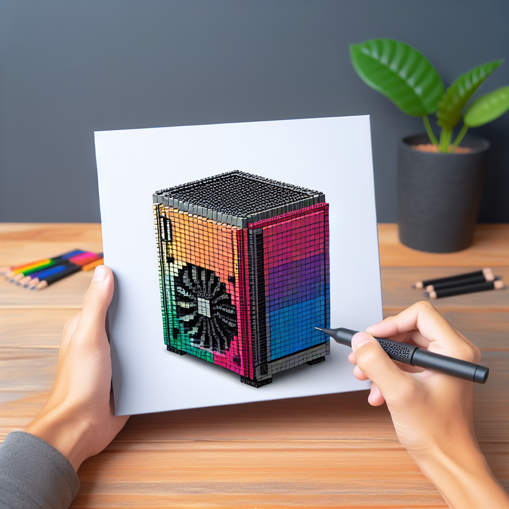 Brick RGB Pixel Art CPU Case model: detailed DIY creation | BrickCenter
