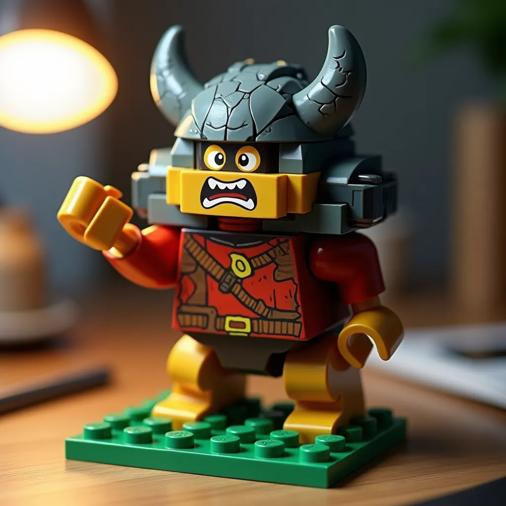 Brick Brick Viking Warrior model: detailed DIY creation | BrickCenter