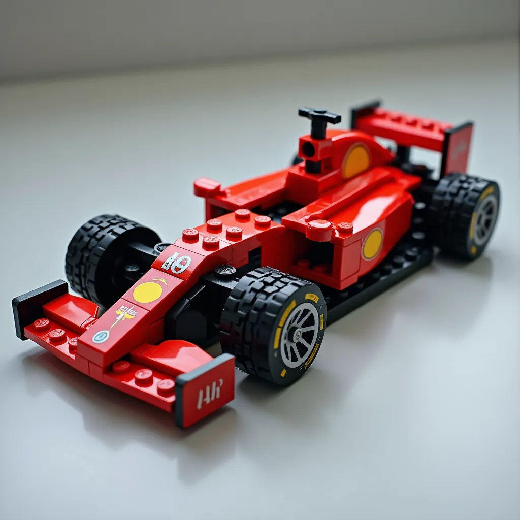 Brick Ferrari Formula 1 Race Car Brick Set model: detailed DIY creation ...