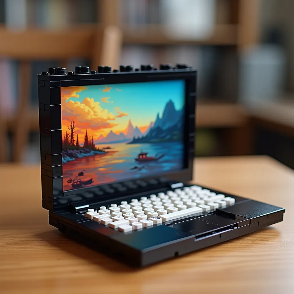 Brick Brick Board Laptop model: detailed DIY creation | BrickCenter