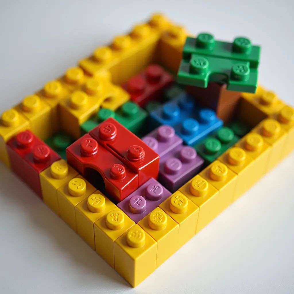 Brick Brick Classic Medium Creative Brick Box model: detailed DIY ...