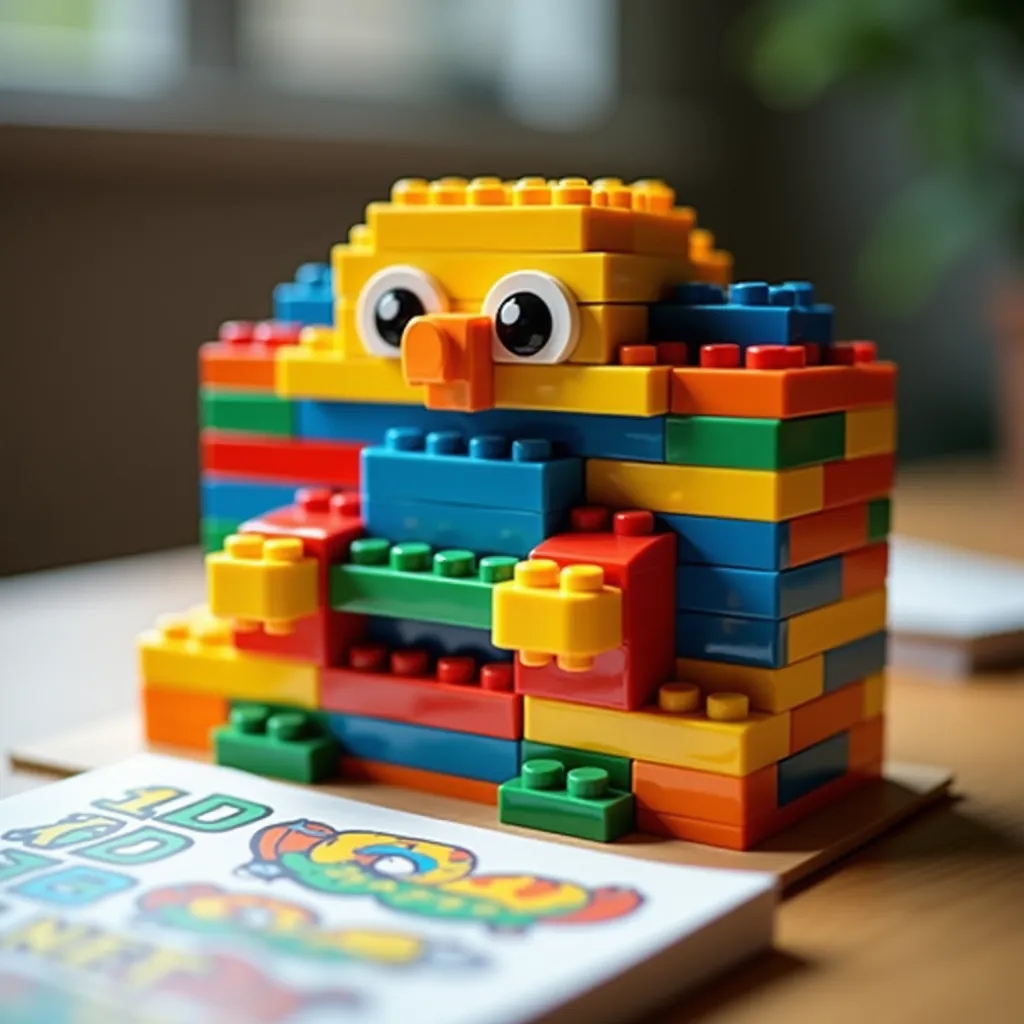 Brick Colorful Brick Build Set model: detailed DIY creation | BrickCenter