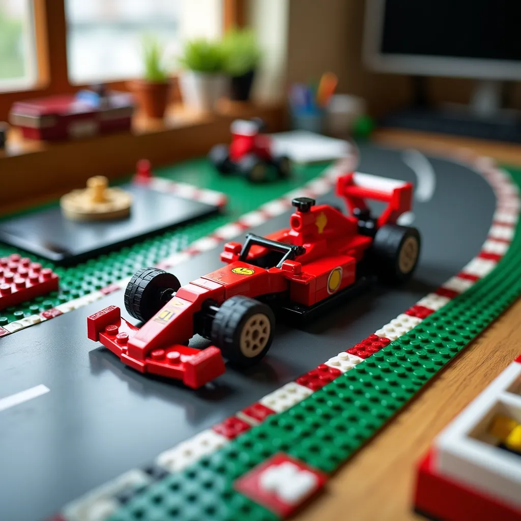 Brick Brick Speed Champions Ferrari F1 Car model: detailed DIY creation ...
