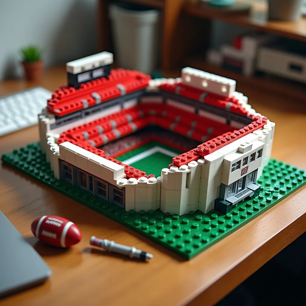 Brick Brick Football Stadium Set model: detailed DIY creation | BrickCenter