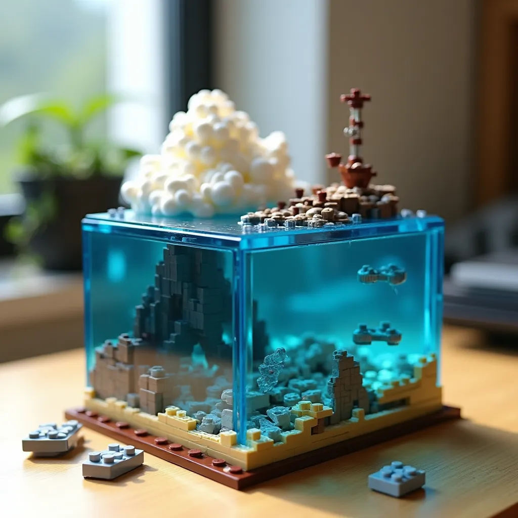 Brick Underwater Adventure Brick Set model: detailed DIY creation ...