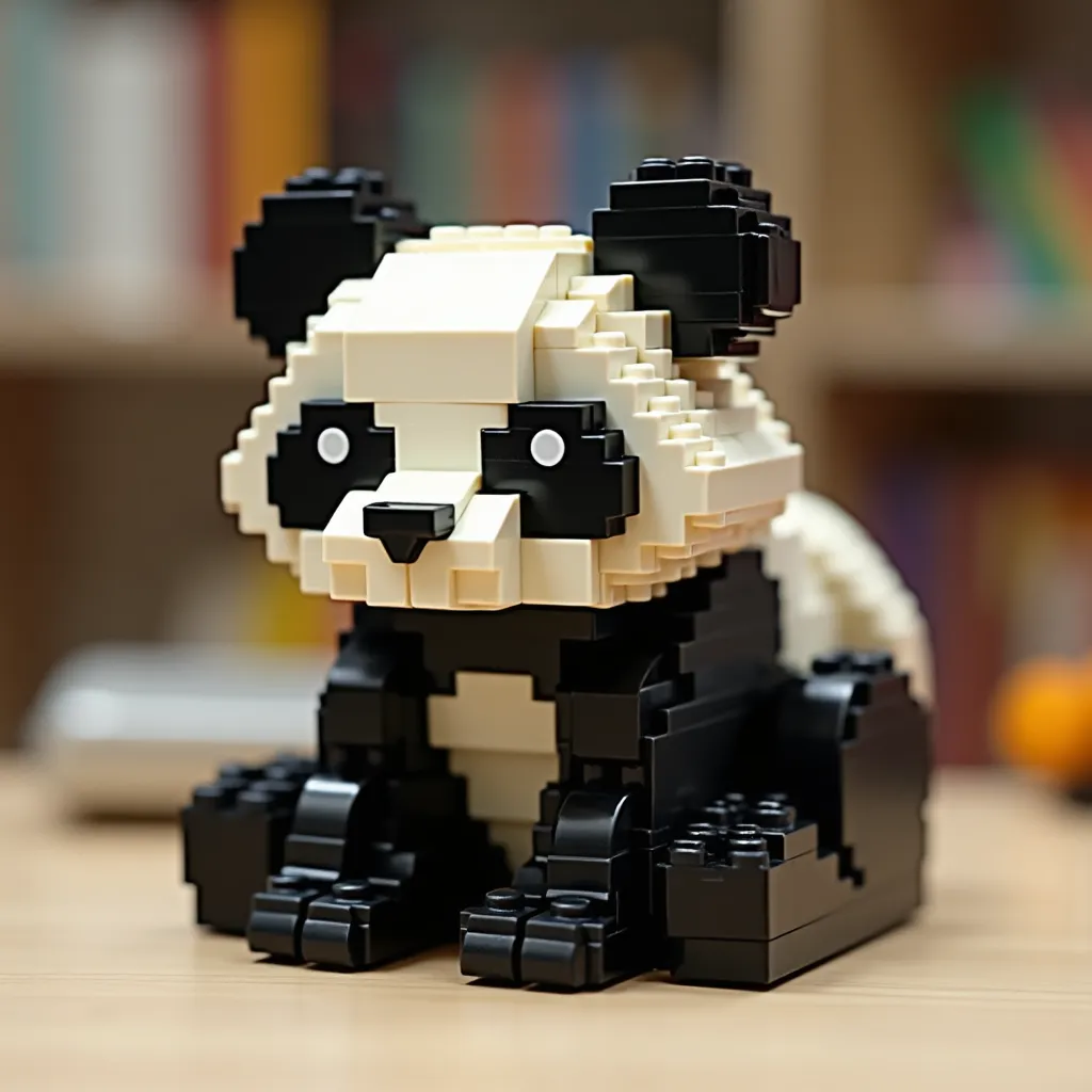 Brick Panda Brick Figure model: detailed DIY creation | BrickCenter