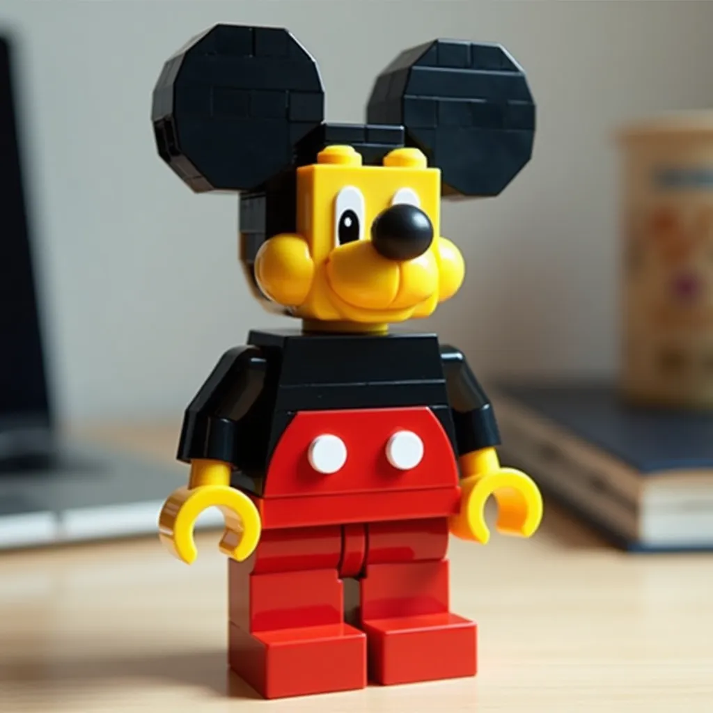 Brick Brick Mickey Mouse Figure model: detailed DIY creation | BrickCenter