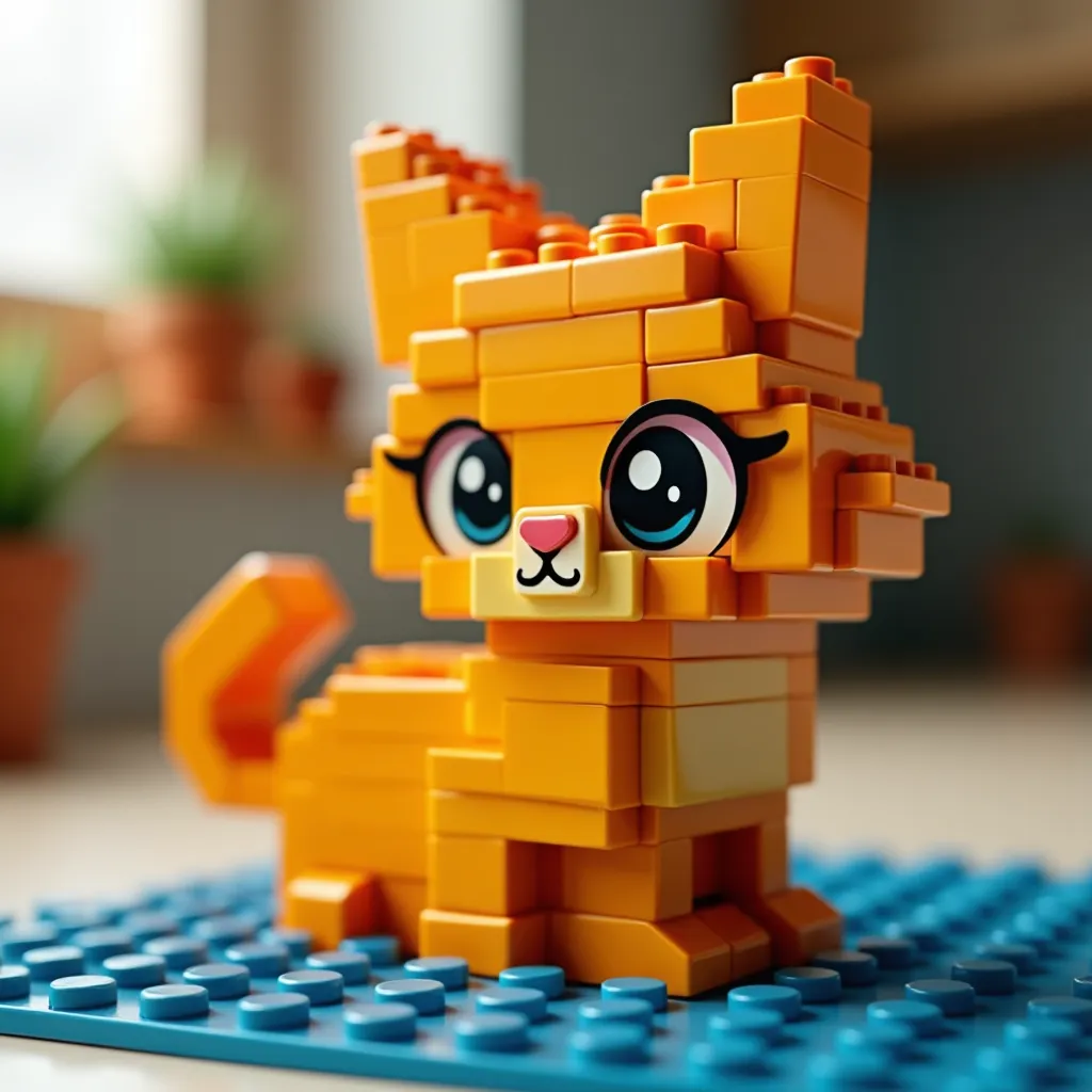 Brick Brick Cat Set model: detailed DIY creation | BrickCenter