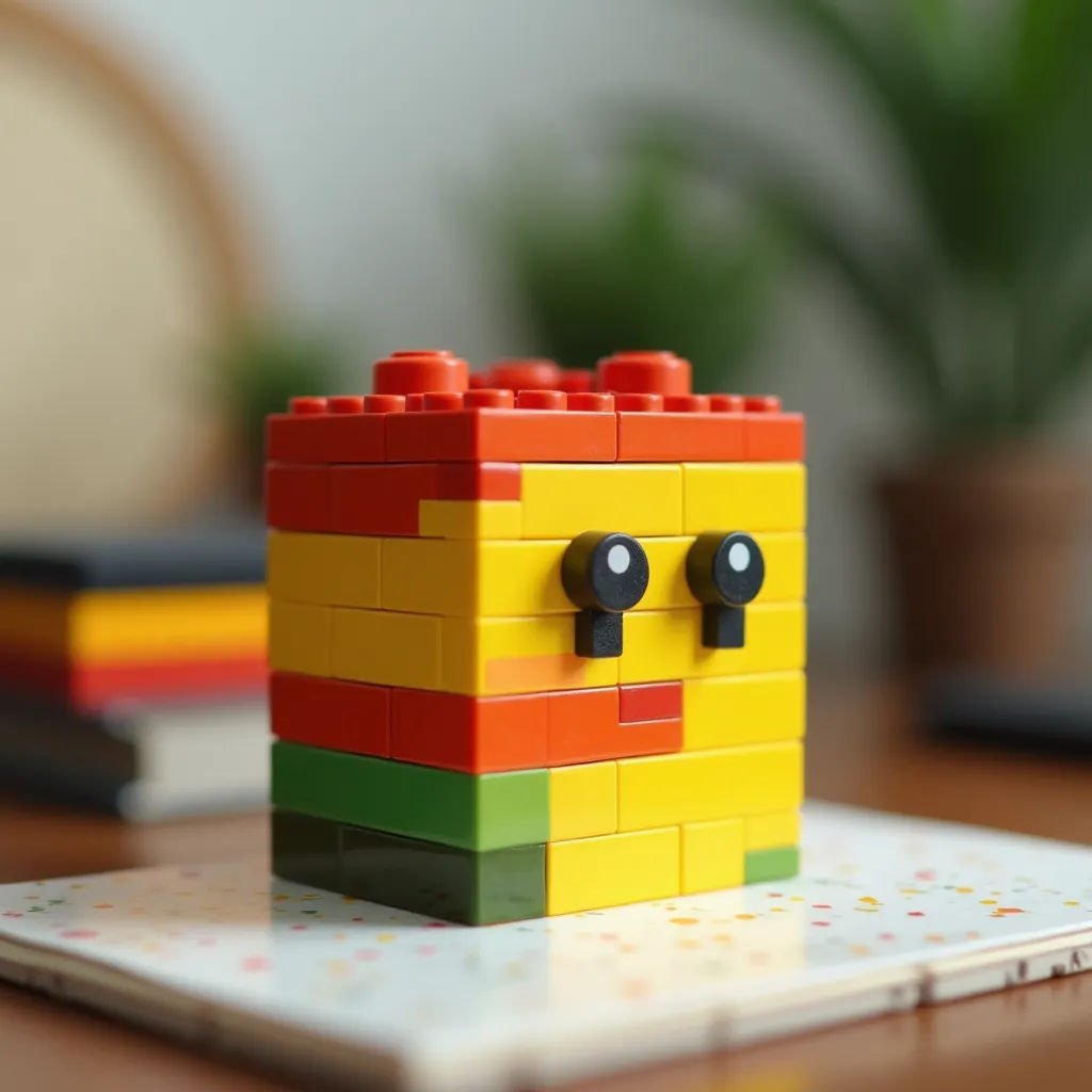 Brick Colorful Brick Block Character model: detailed DIY creation ...
