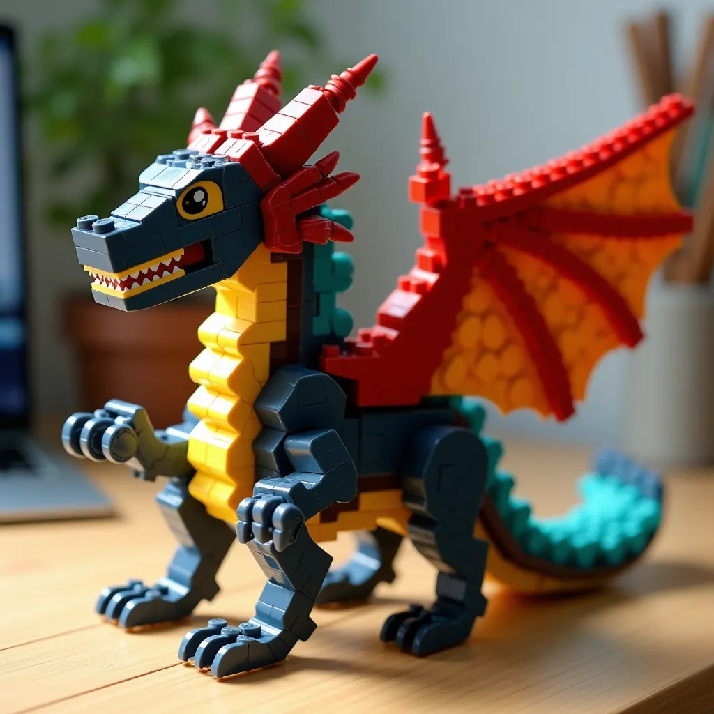 Brick Brick Dragon Model model: detailed DIY creation | BrickCenter