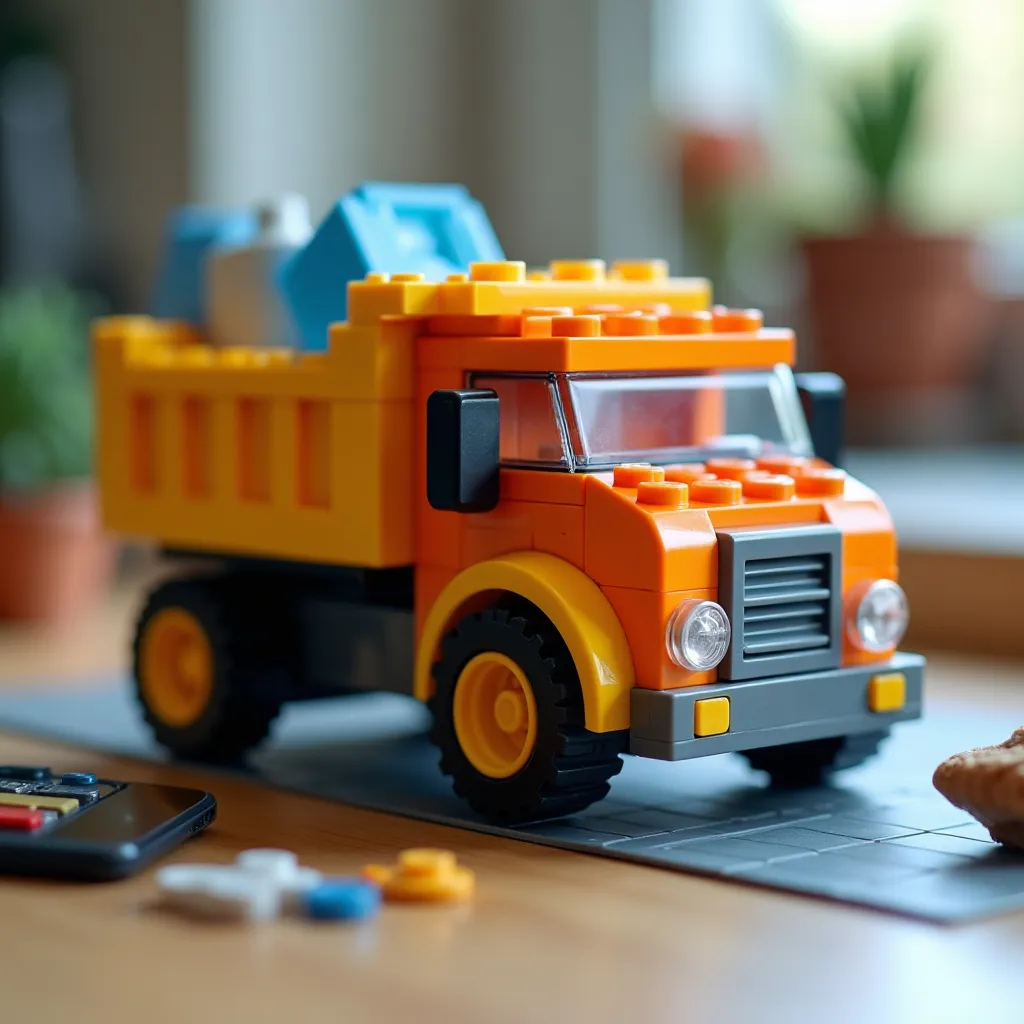 Brick Brick Dump Truck model: detailed DIY creation | BrickCenter