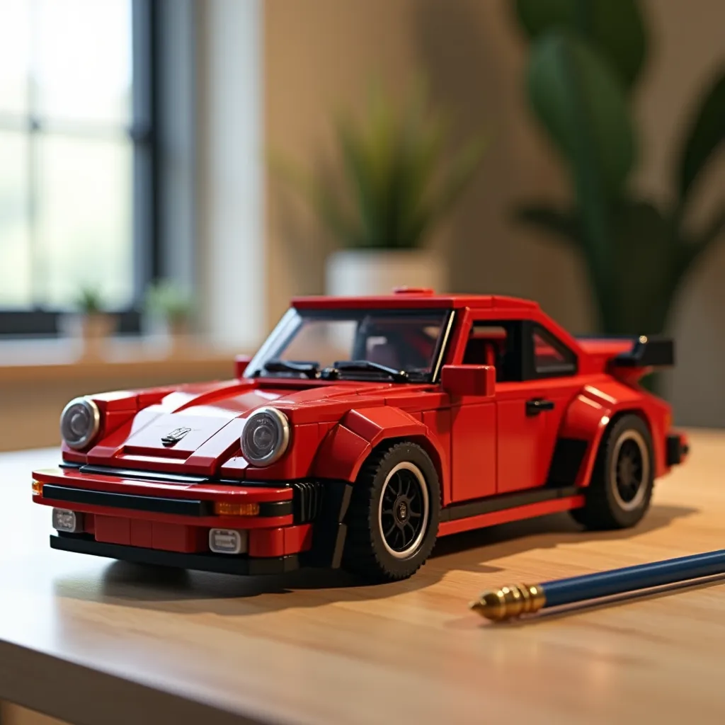 Brick Brick Porsche 911 Turbo model: detailed DIY creation | BrickCenter