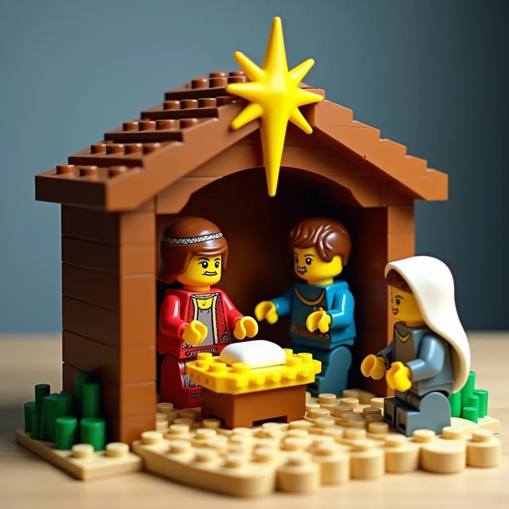 Brick Brick Nativity Scene model: detailed DIY creation | BrickCenter