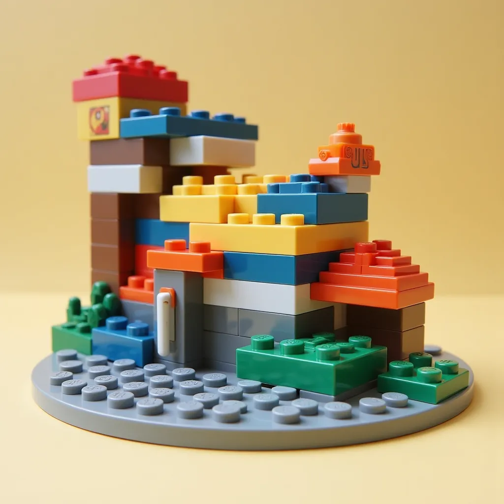 Brick Colorful Brick House model: detailed DIY creation | BrickCenter