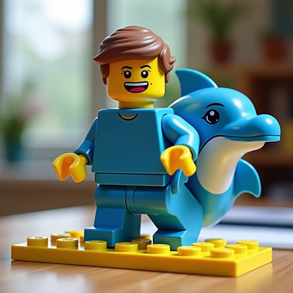 Brick Brick Dolphin Adventure Set model: detailed DIY creation | BrickCenter