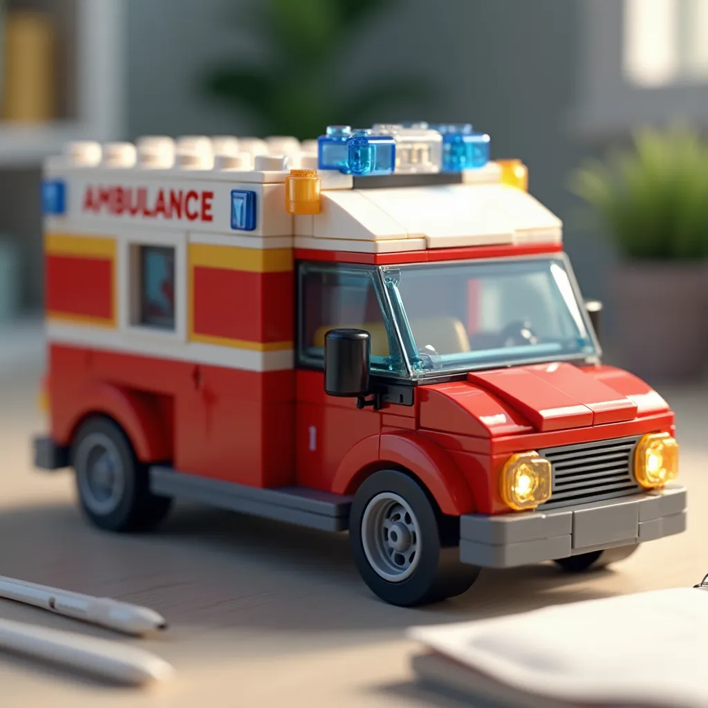 Brick Brick City Ambulance model: detailed DIY creation | BrickCenter