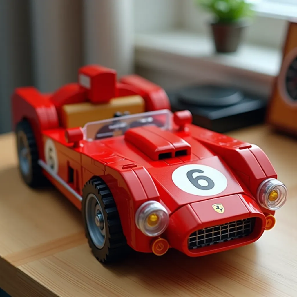 Brick Ferrari Race Car Model model: detailed DIY creation | BrickCenter