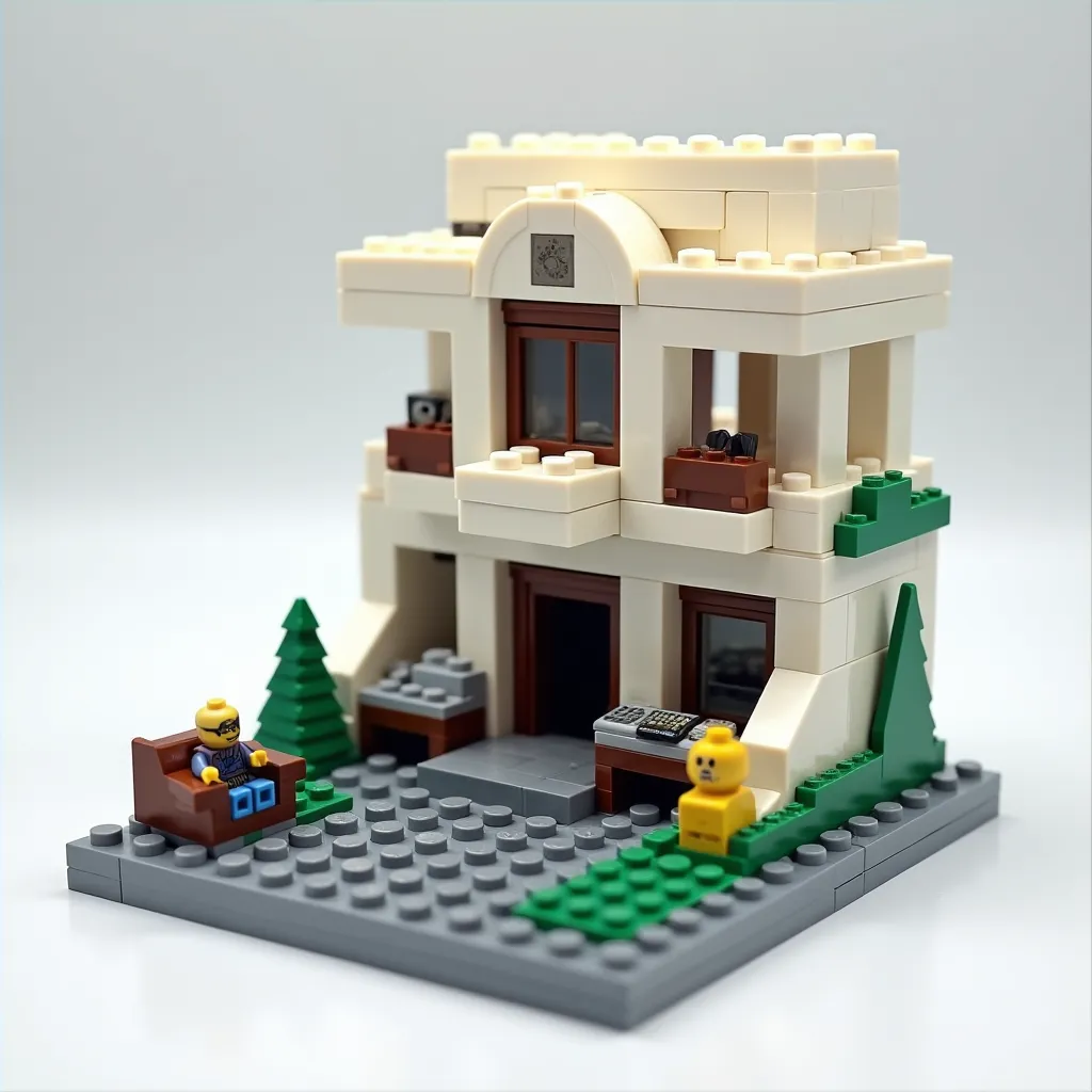 Brick Brick Modern House model: detailed DIY creation | BrickCenter