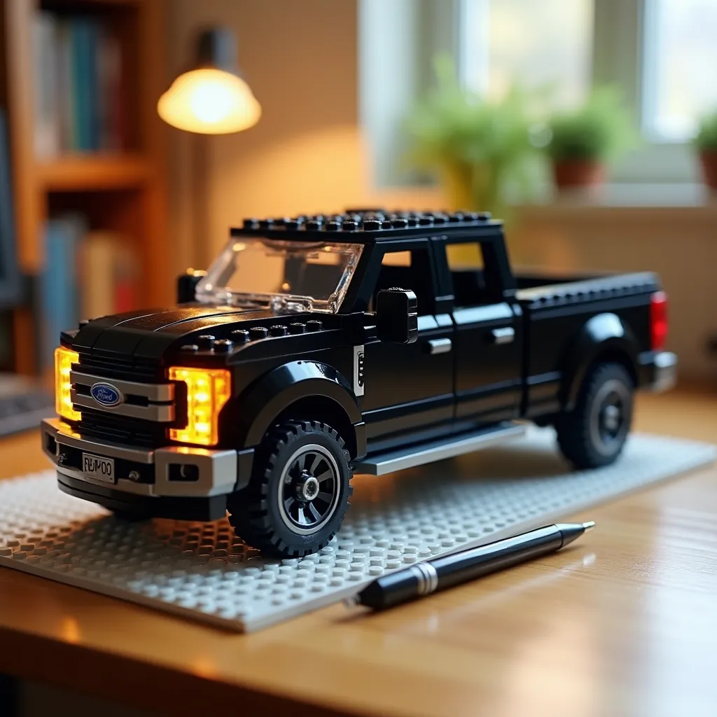 Brick Brick Ford F-150 Pickup Truck model: detailed DIY creation ...