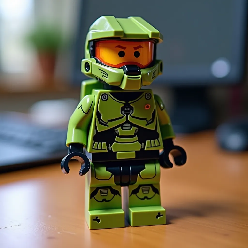 Brick Brick Halo Master Chief model: detailed DIY creation | BrickCenter