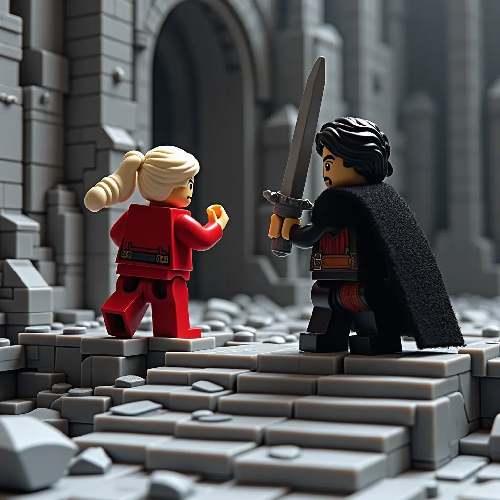 Brick Brick Knight's Adventure Set model: detailed DIY creation ...
