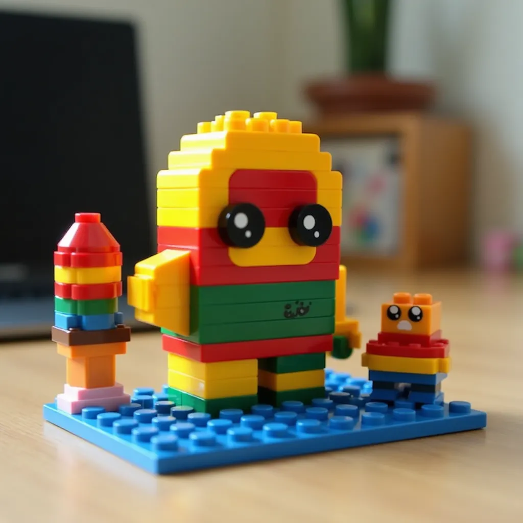 Brick Colorful Brick Figure Set model: detailed DIY creation | BrickCenter