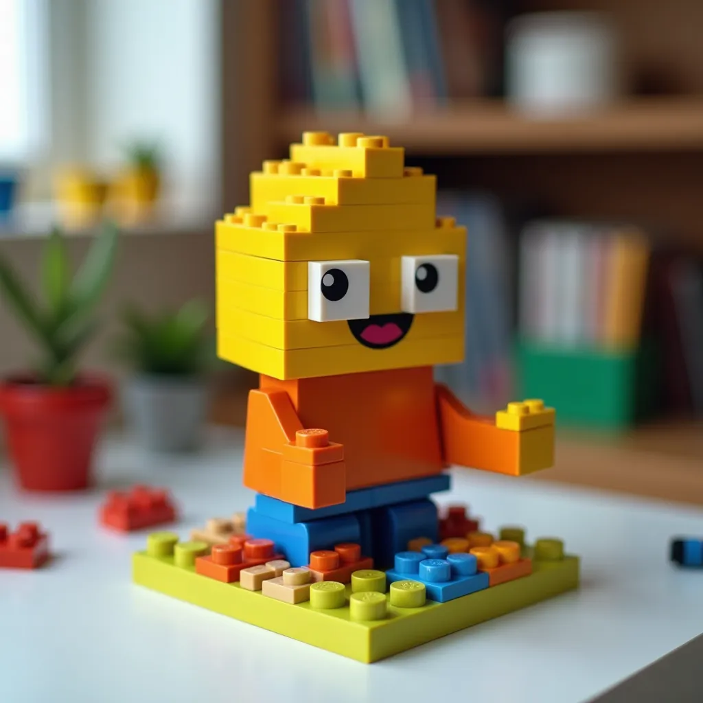Brick Brick Mini Figure Character model: detailed DIY creation ...