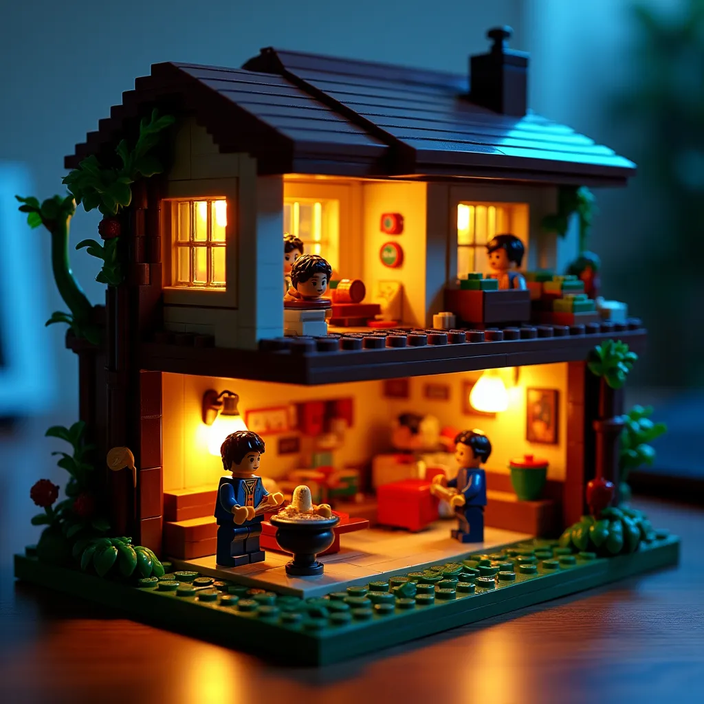 Brick Brick Cozy Family Home model: detailed DIY creation | BrickCenter