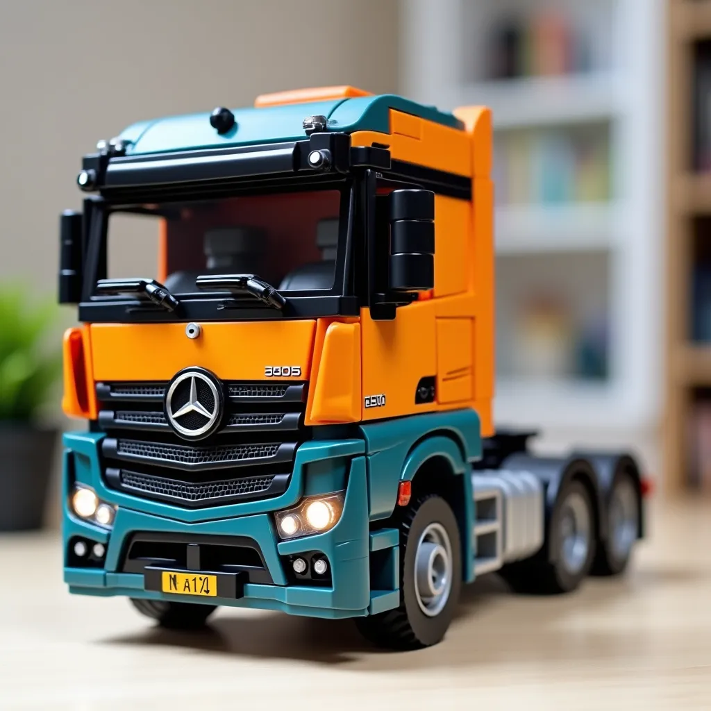 Brick Mercedes-Benz Truck Model Kit model: detailed DIY creation ...