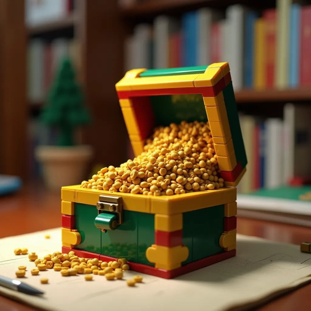 Brick Treasure Chest Build Set model: detailed DIY creation | BrickCenter