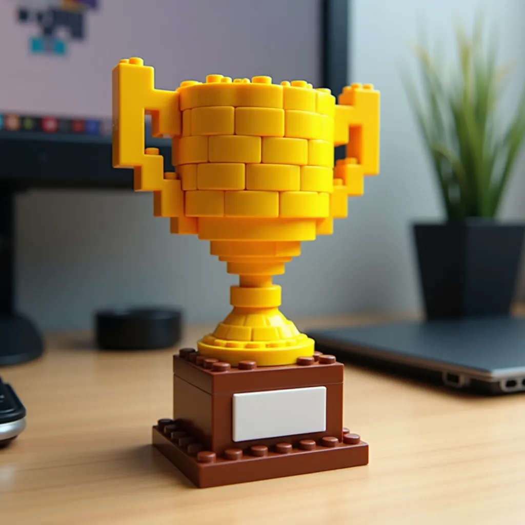 Brick Brick Trophy model: detailed DIY creation | BrickCenter