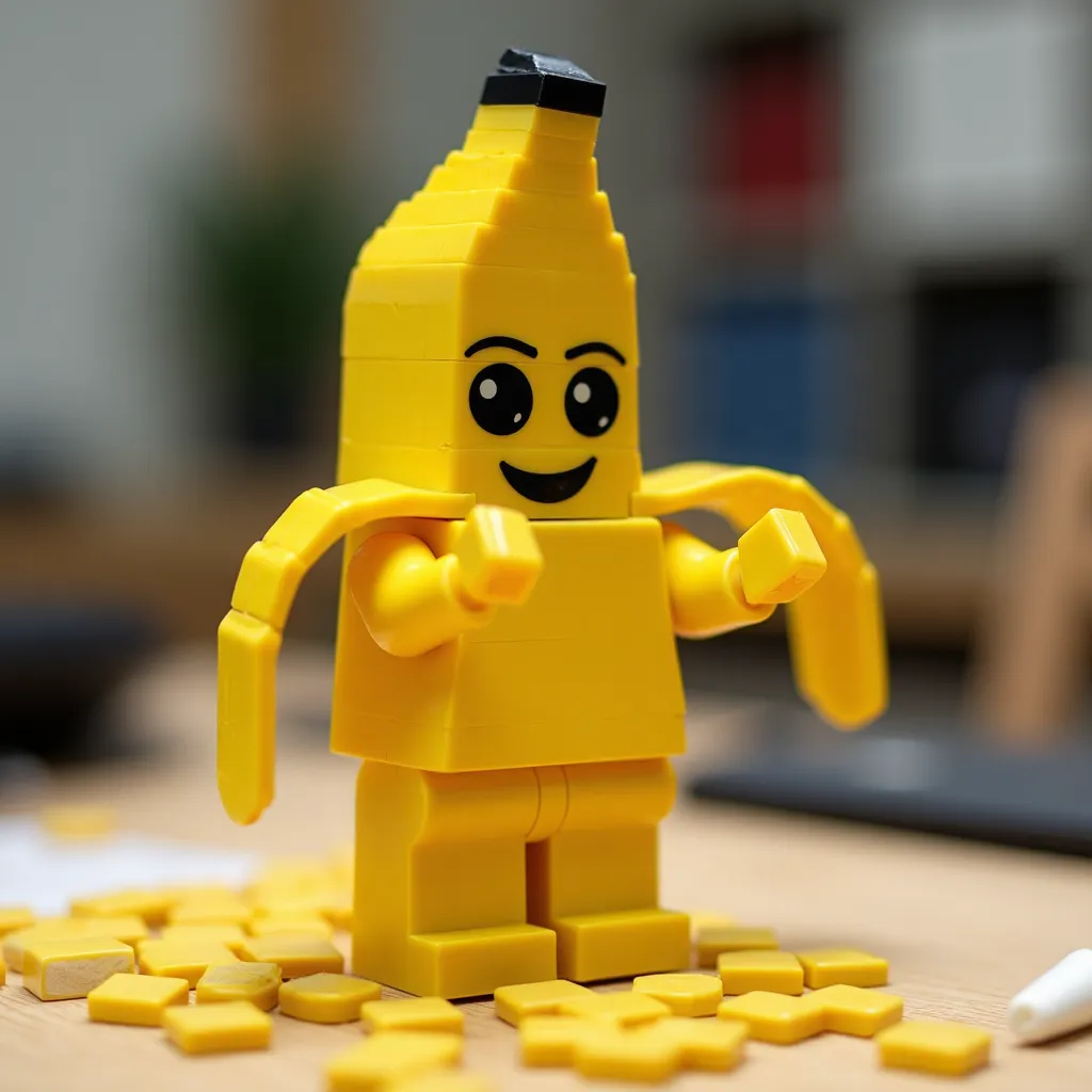 Brick Banana Brick Figure model: detailed DIY creation | BrickCenter