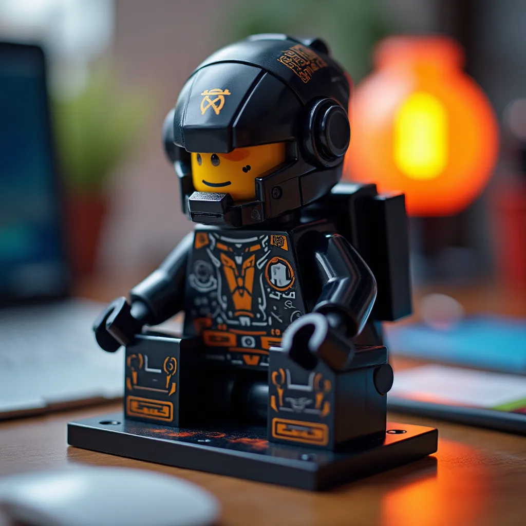 Brick Brick Space Pilot Figure model: detailed DIY creation | BrickCenter