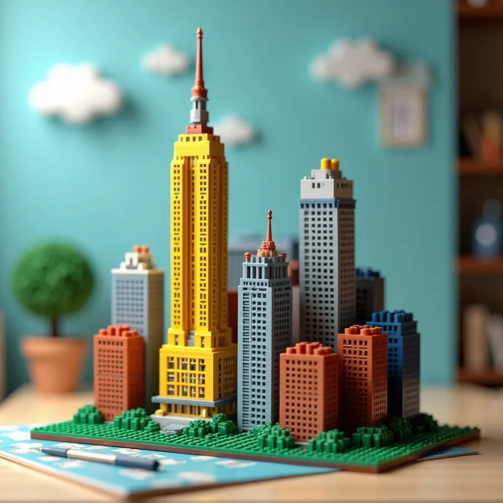 Brick Brick Empire State Building Set model: detailed DIY creation ...
